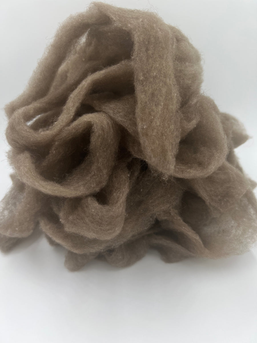 Qiviut Roving - 100% - 1 oz - natural colour – Nunavut Qiviut